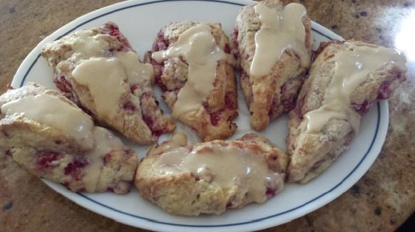 Raspberry and Peach Scones | Truly Scrumptious